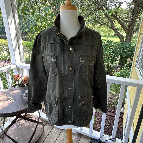 J. Crew Factory | Jackets & Coats | J Crew Olive Militaryutility Field ...
